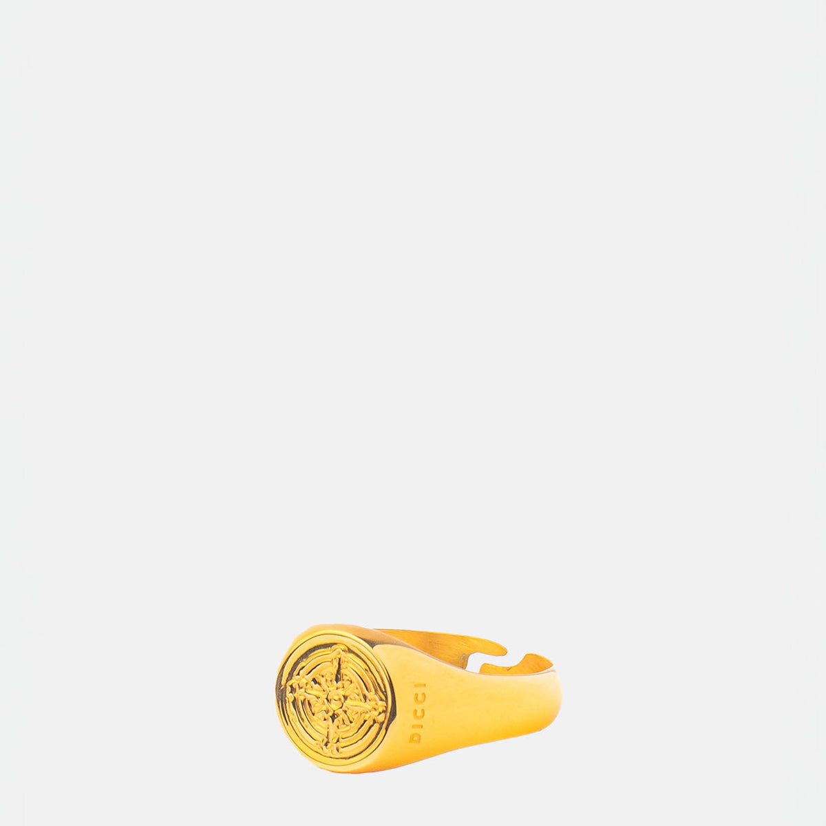 Stainless Steel Gold Wind Rose Ring - Buy Rings Online - DICCI